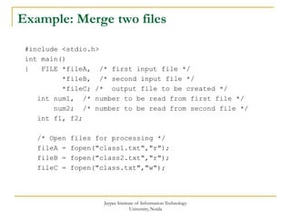 file_handling_in_c.ppt | Programming Languages | Computing
