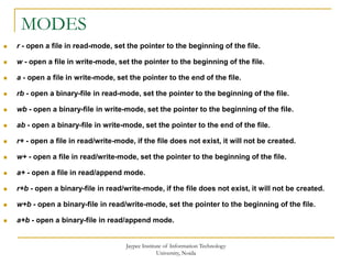 file_handling_in_c.ppt | Programming Languages | Computing