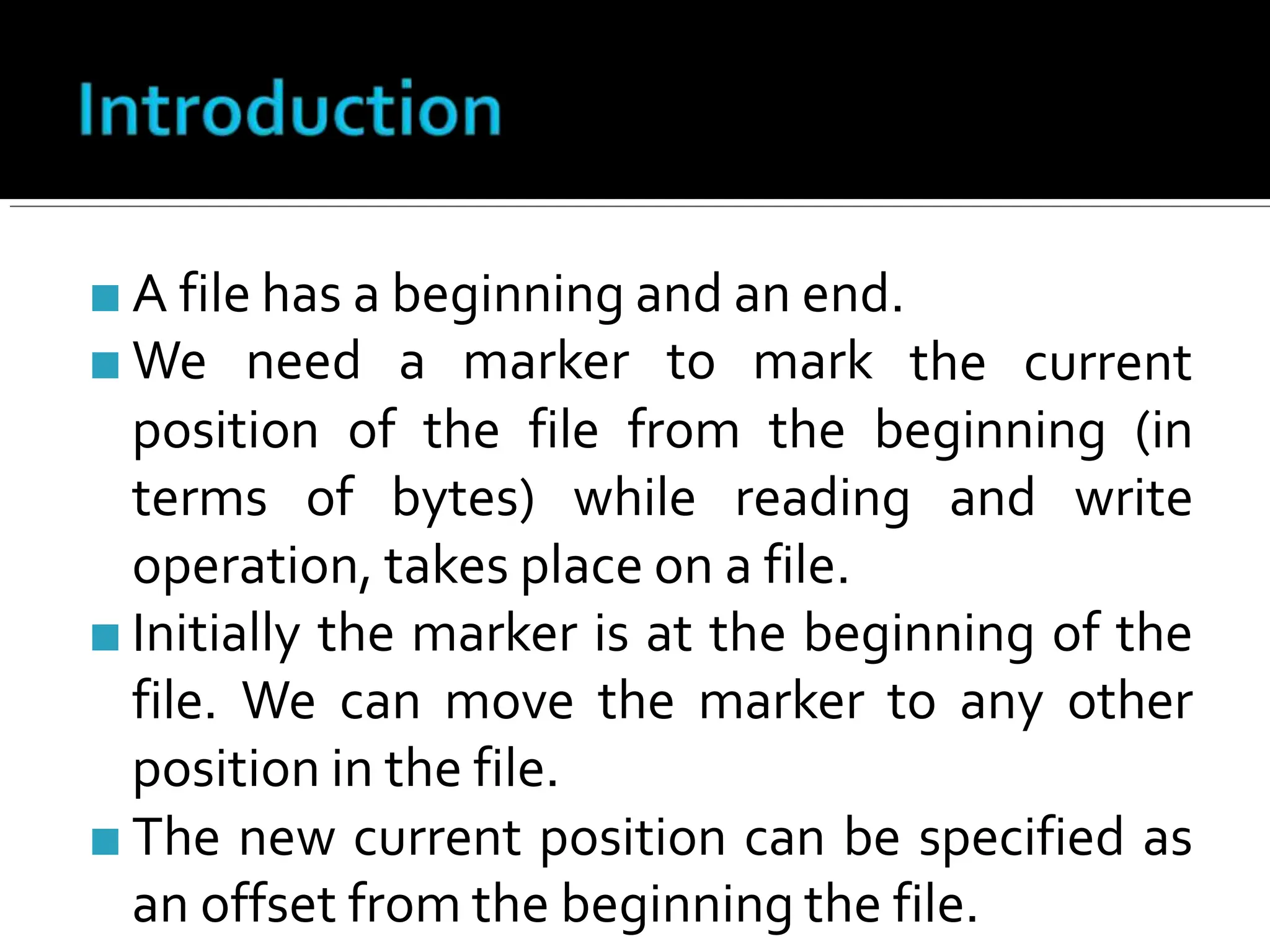 Presentation Of File Handling In C Language Ppt