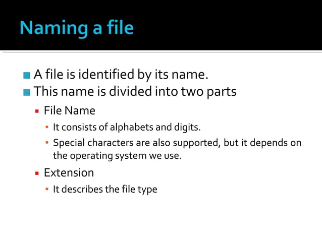 Presentation of file handling in C language | PPTX
