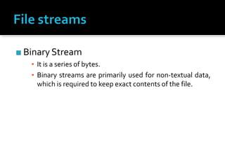Presentation of file handling in C language | PPTX