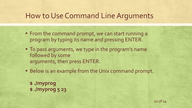 File Handling and Command Line Arguments in C | PPTX
