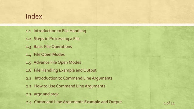File Handling and Command Line Arguments in C | PPTX