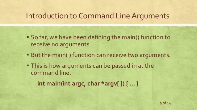 File Handling And Command Line Arguments In C