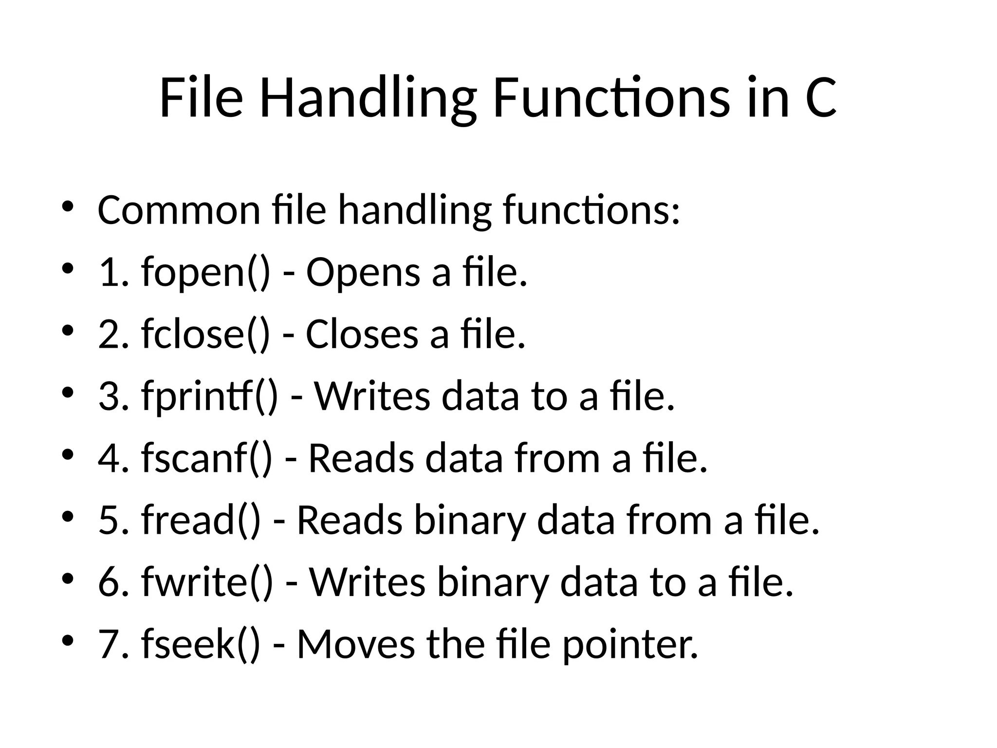 File_Handling_in_C_Programming for First Year Engineering | PPT