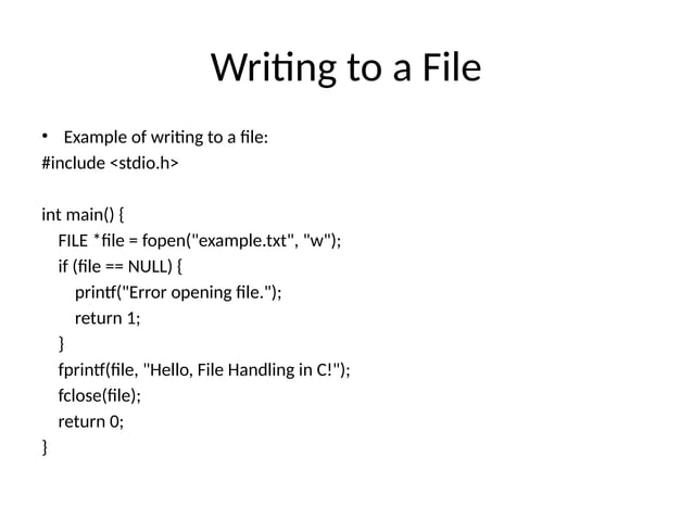 File_Handling_in_C_Programming for First Year Engineering | PPT
