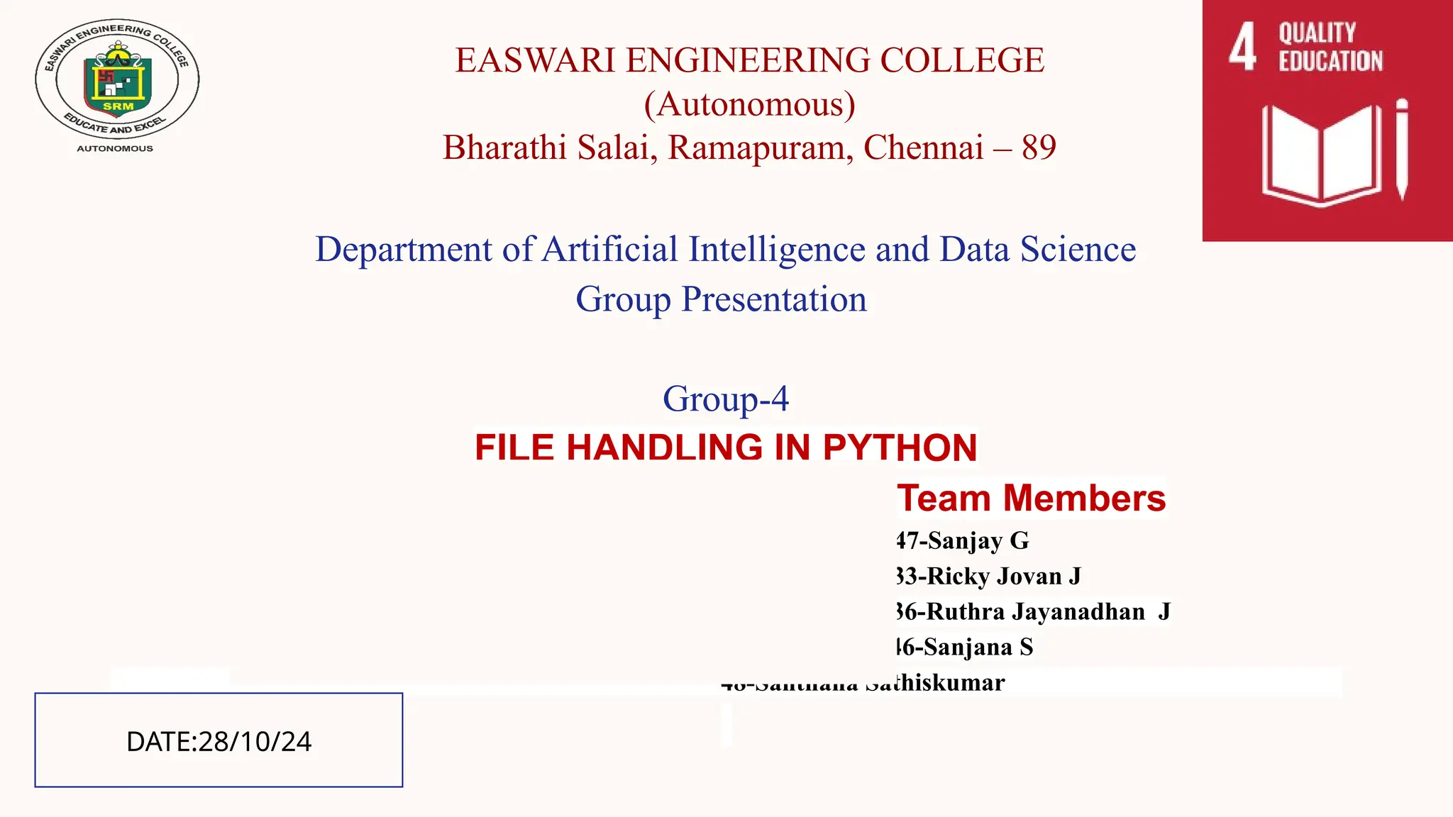 File Handling in py.pptx fjrbhkgmmulgngk | PPT