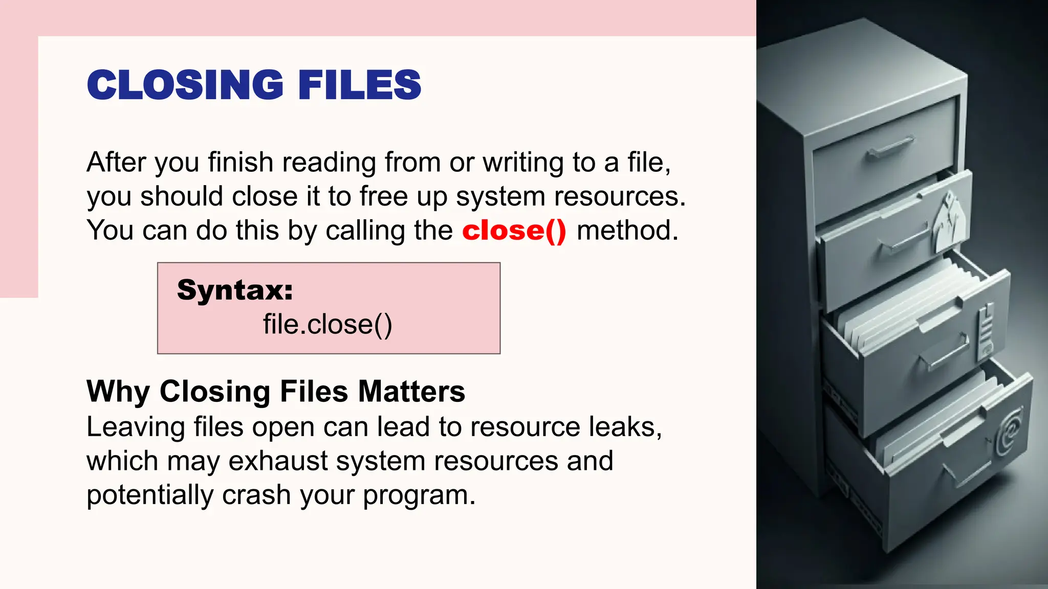 File Handling in py.pptx fjrbhkgmmulgngk | PPT