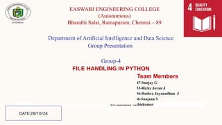 File Handling in py.pptx fjrbhkgmmulgngk | PPT