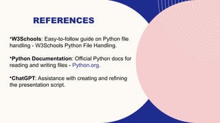 File Handling in py.pptx fjrbhkgmmulgngk | PPT