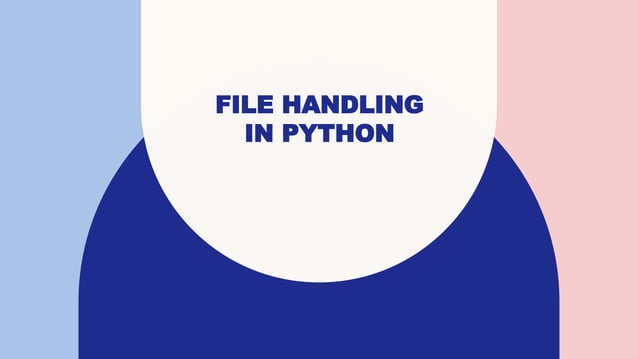 File Handling in py.pptx fjrbhkgmmulgngk | PPT