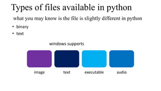 File handling in pythan.pptx
