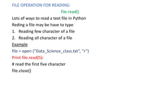 File handling in pythan.pptx
