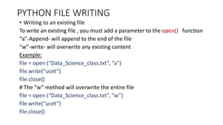 File handling in pythan.pptx