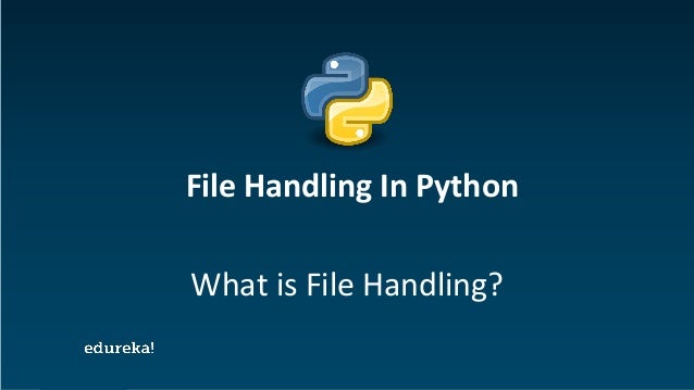Python File Handling File Operations In Python Learn