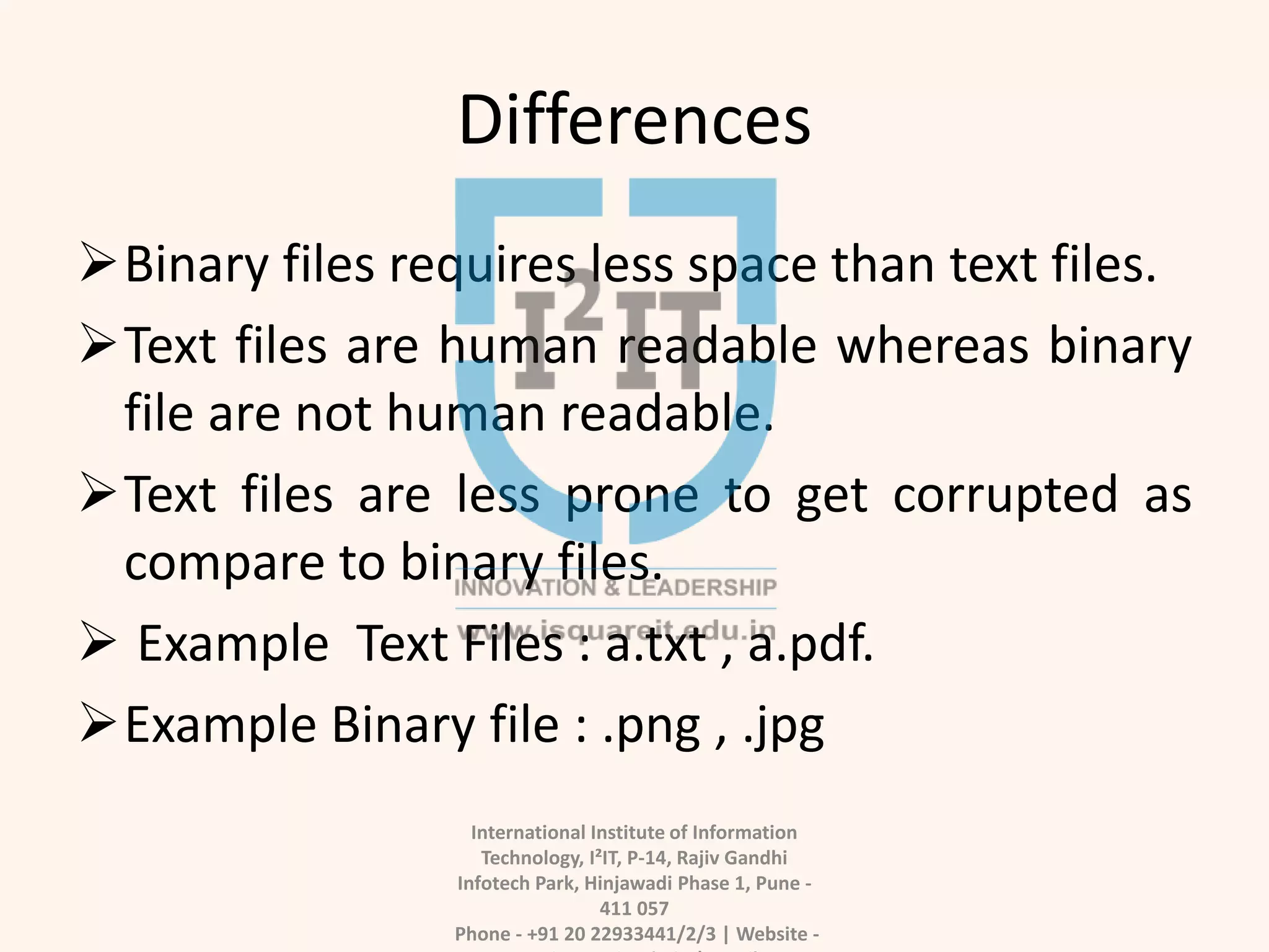 File Handling in Python | PPTX