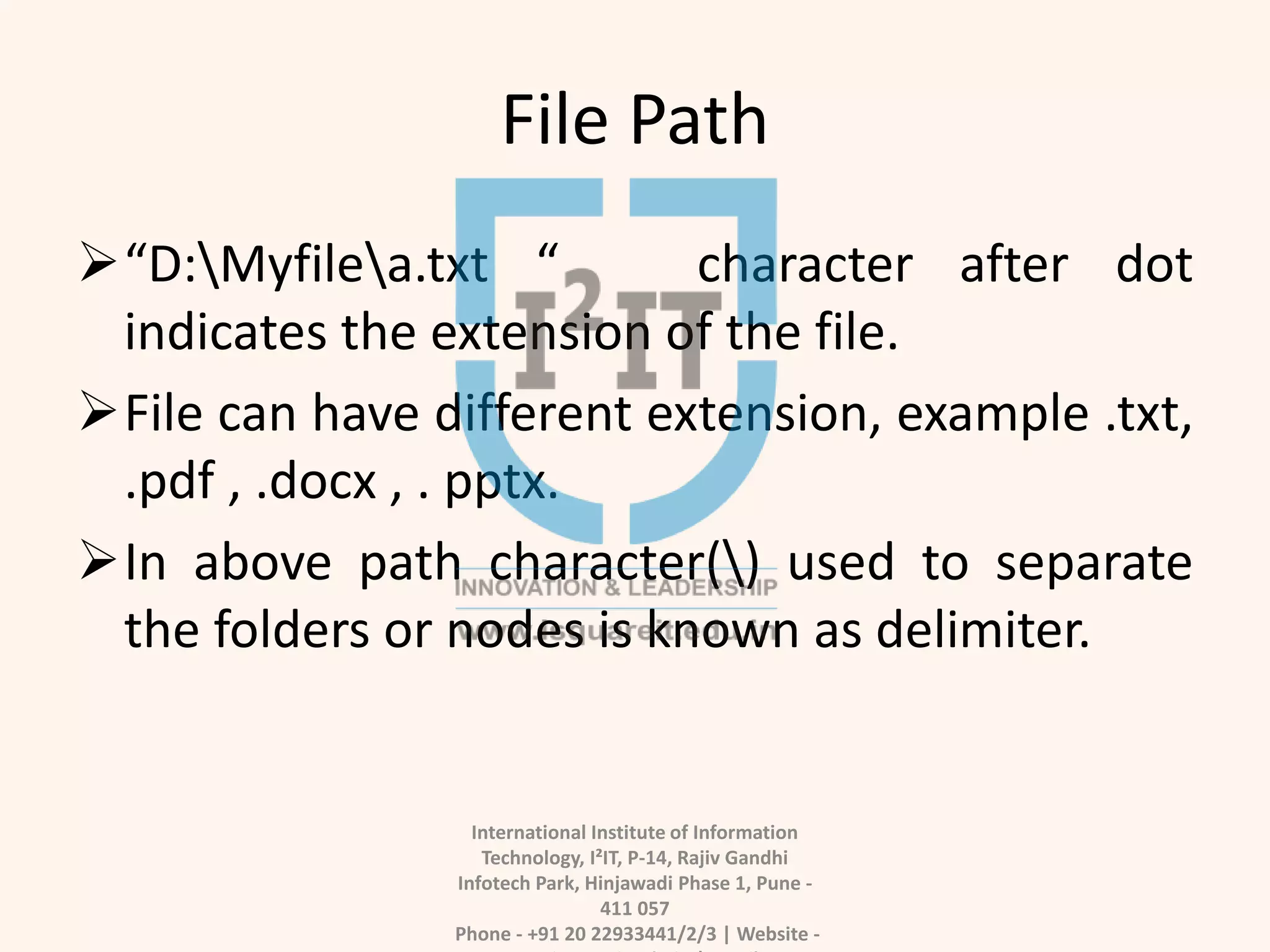 File Handling In Python Pptx Computing Technology And Computing