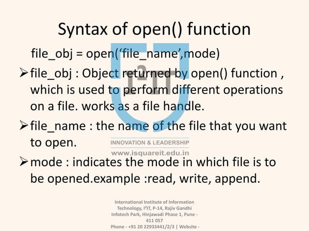 File Handling in Python | PPTX | Computing | Technology & Computing