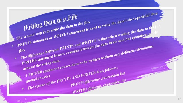 File Handling In Qbasic Ppt 