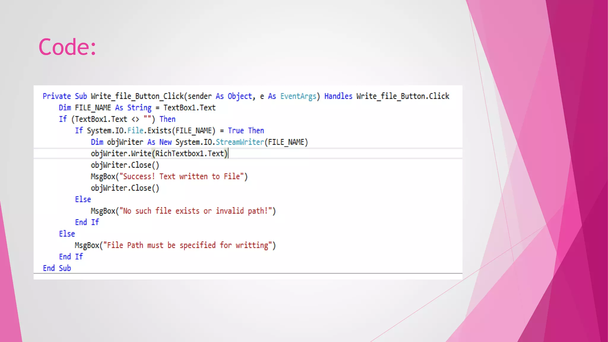 File handling in vb.net