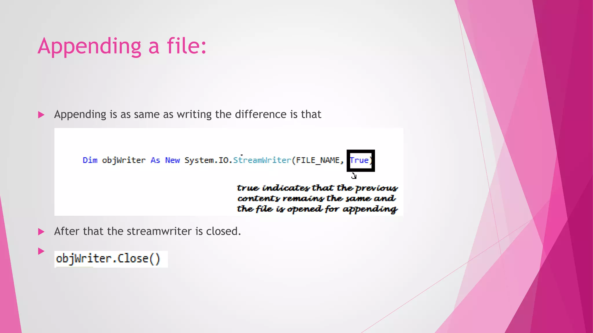 File handling in vb.net