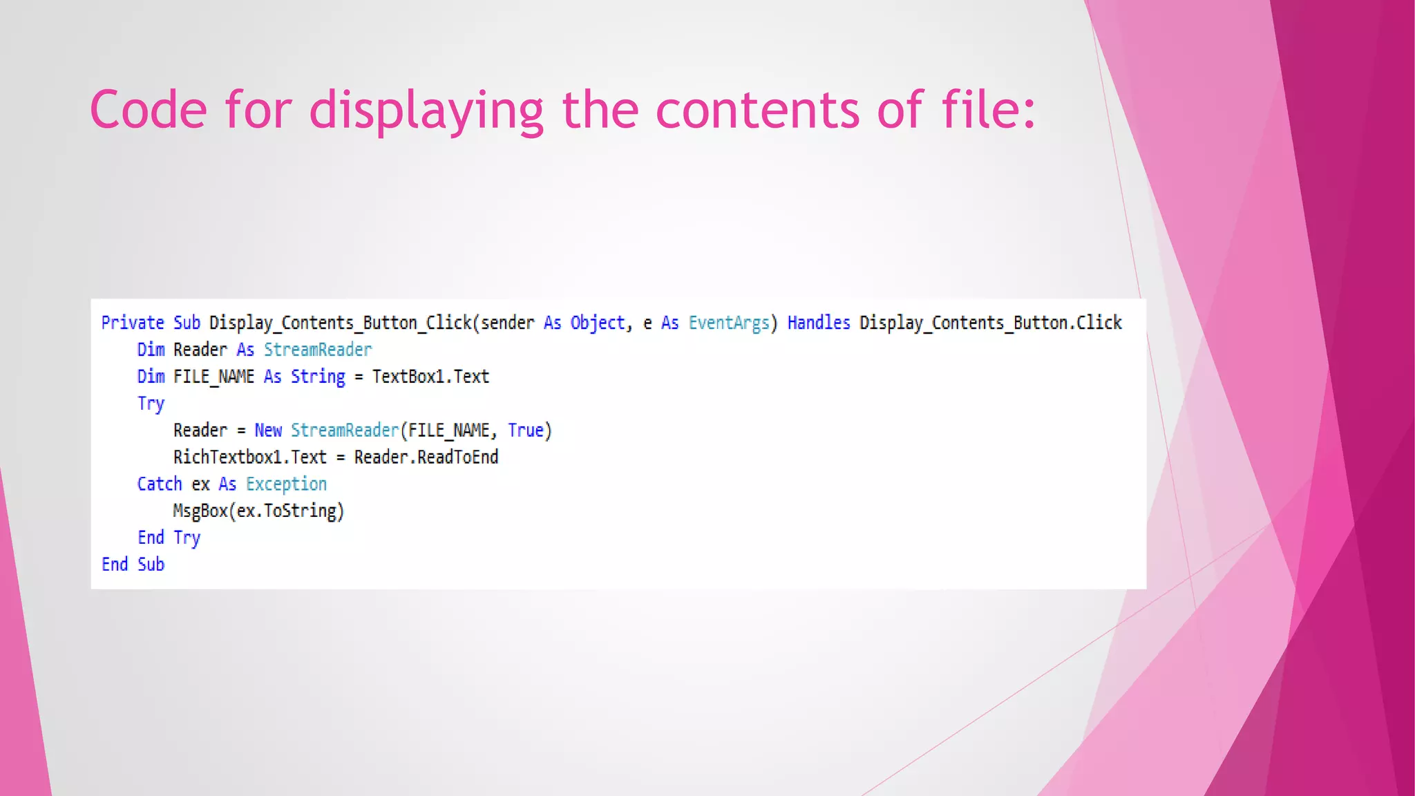 File handling in vb.net