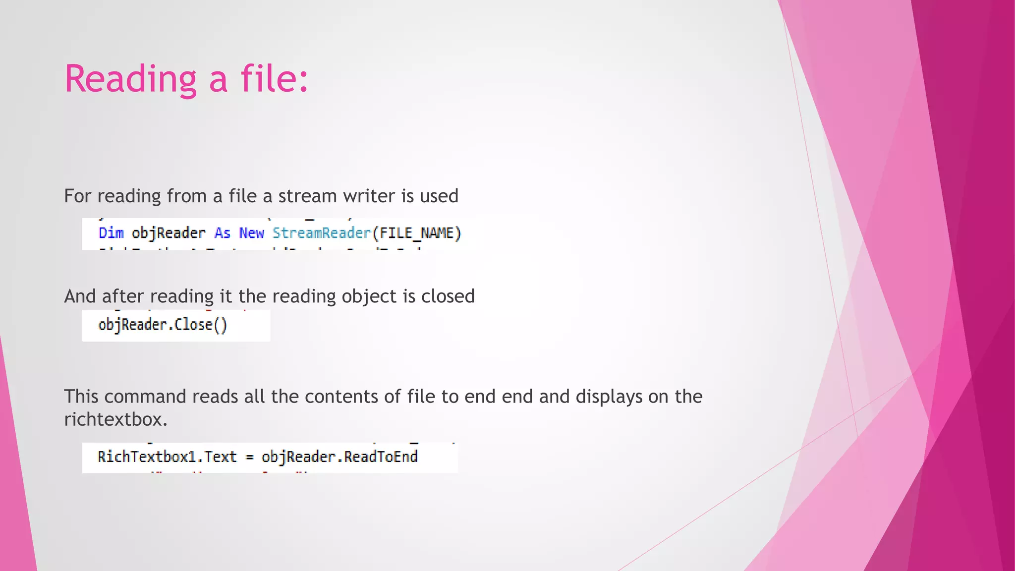File handling in vb.net