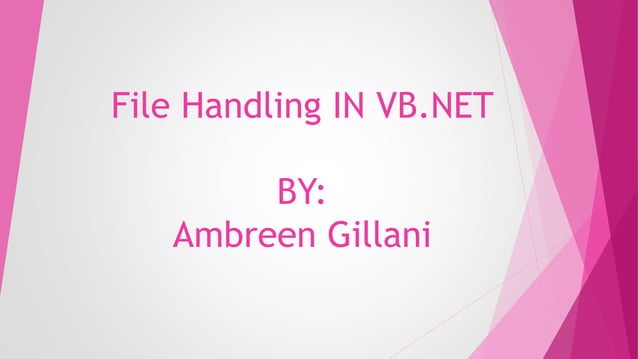File handling in vb.net