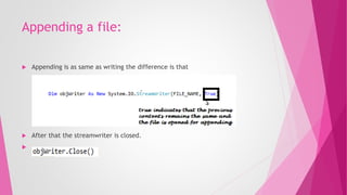File handling in vb.net