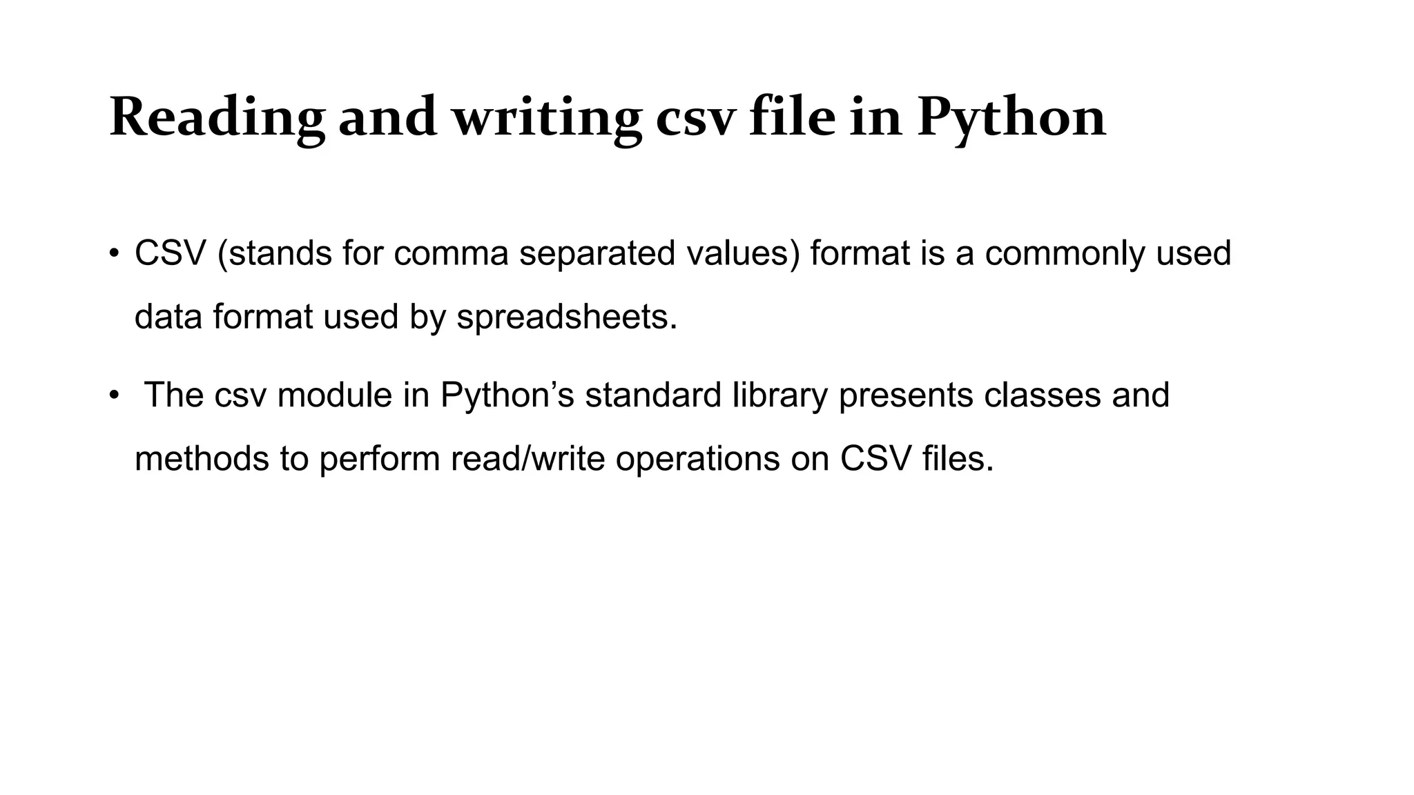 File Handling In Python Ppt