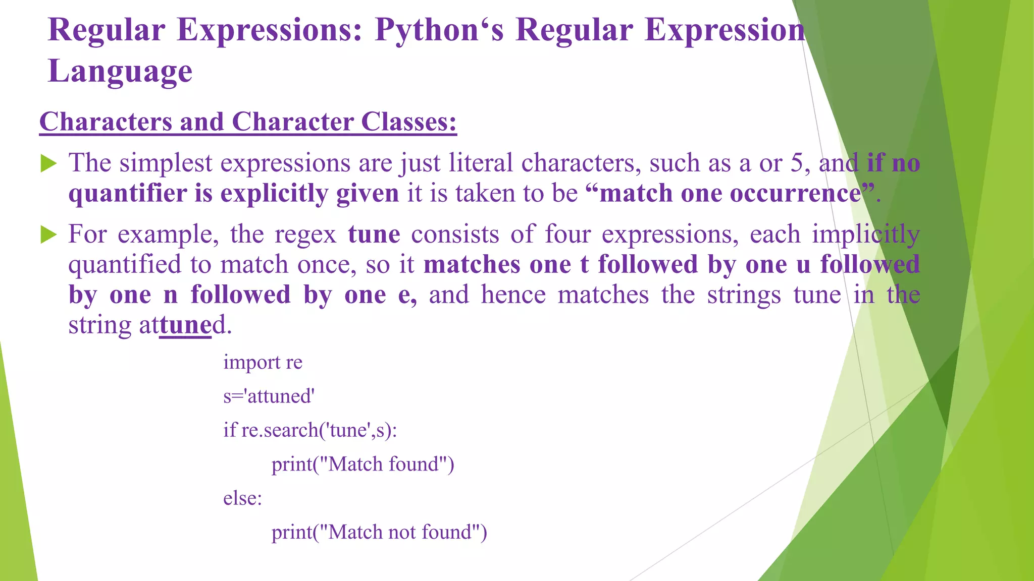 File Handling And Regular Expressions In Python Programming Ppt