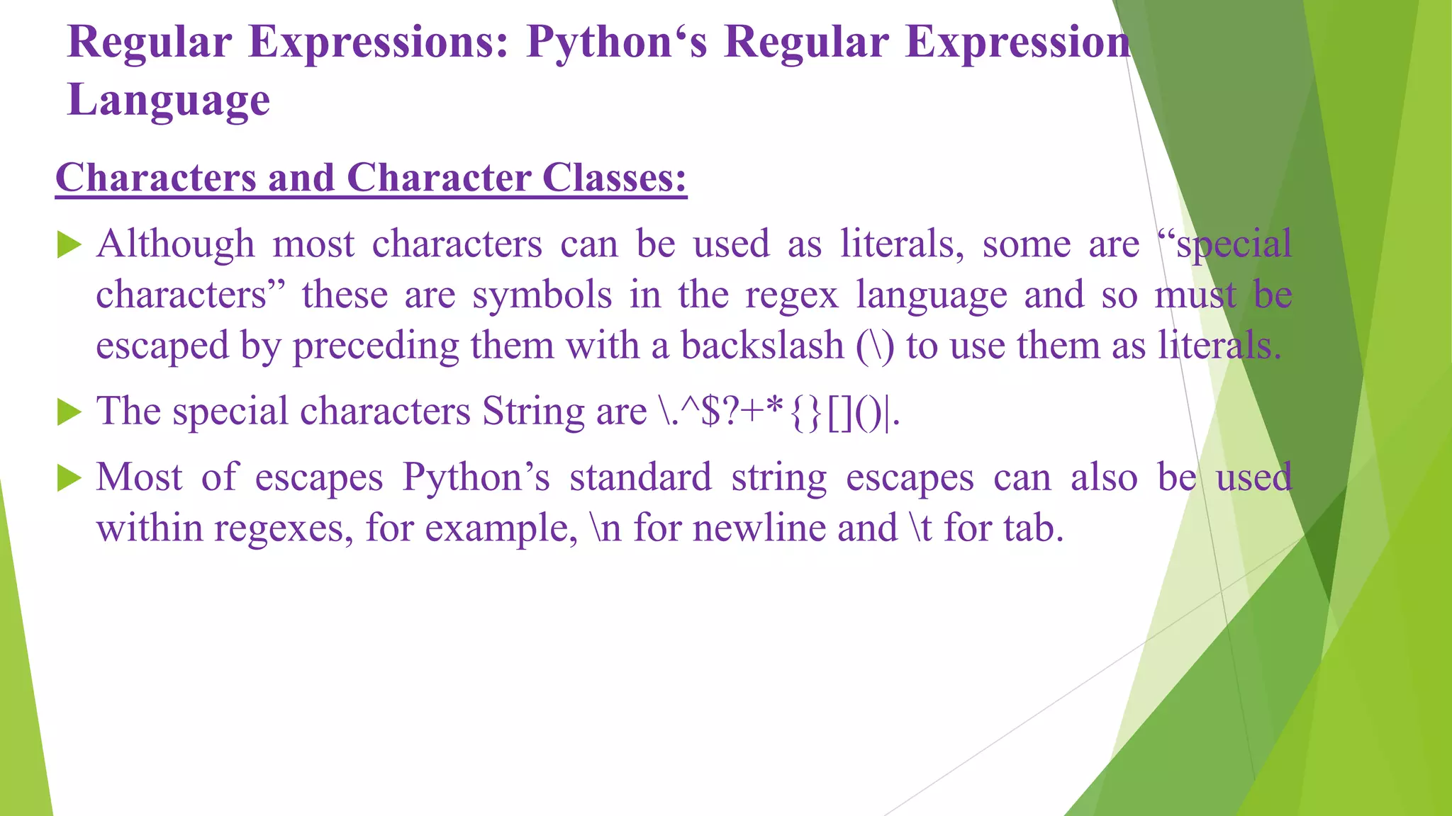 File Handling And Regular Expressions In Python Programming Ppt