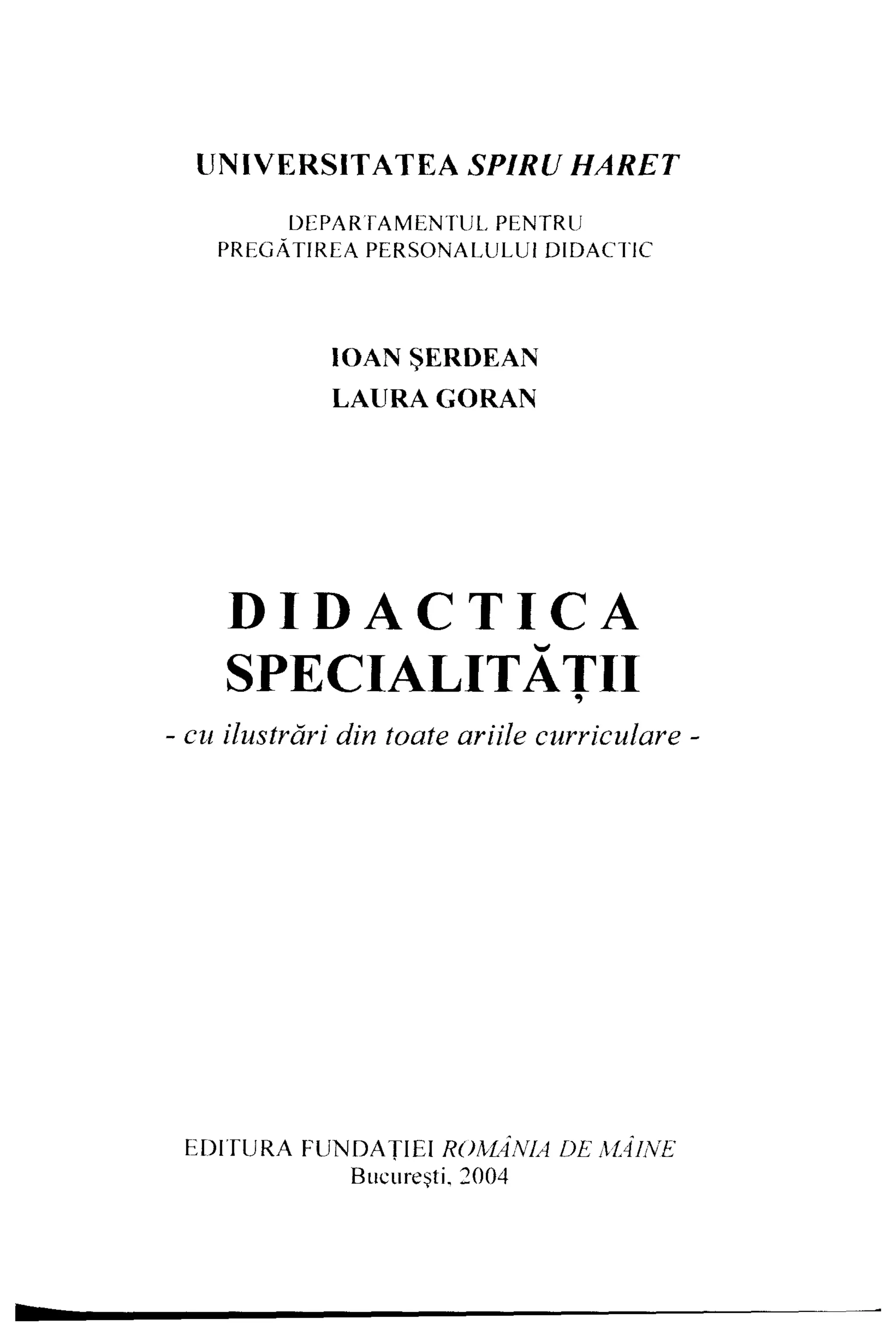 Filehost didactica specialitatii manual - i.serdean, l.goran - 2004 | PDF