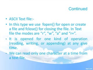 File handling in C by Faixan | PPT