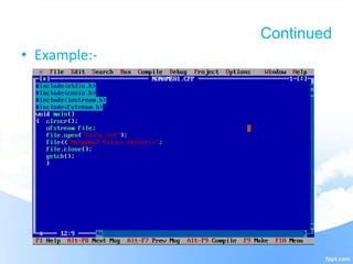 File handling in C by Faixan | PPT