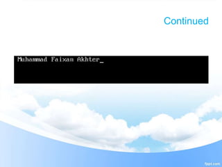 File handling in C by Faixan | PPT