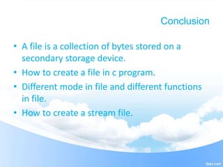 File handling in C by Faixan | PPT