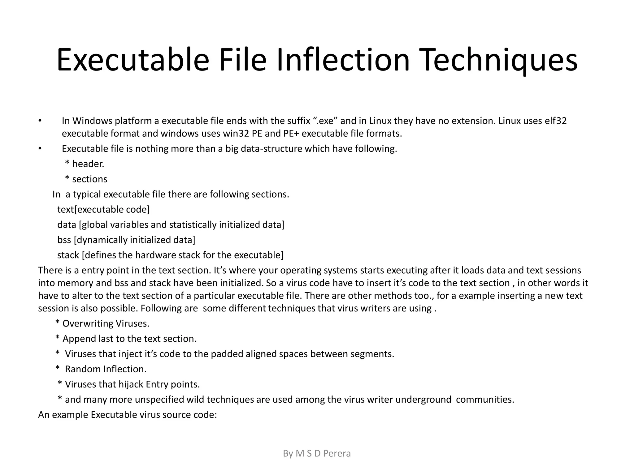 File inflection techniques | PPTX