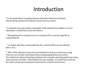 File inflection techniques | PPTX