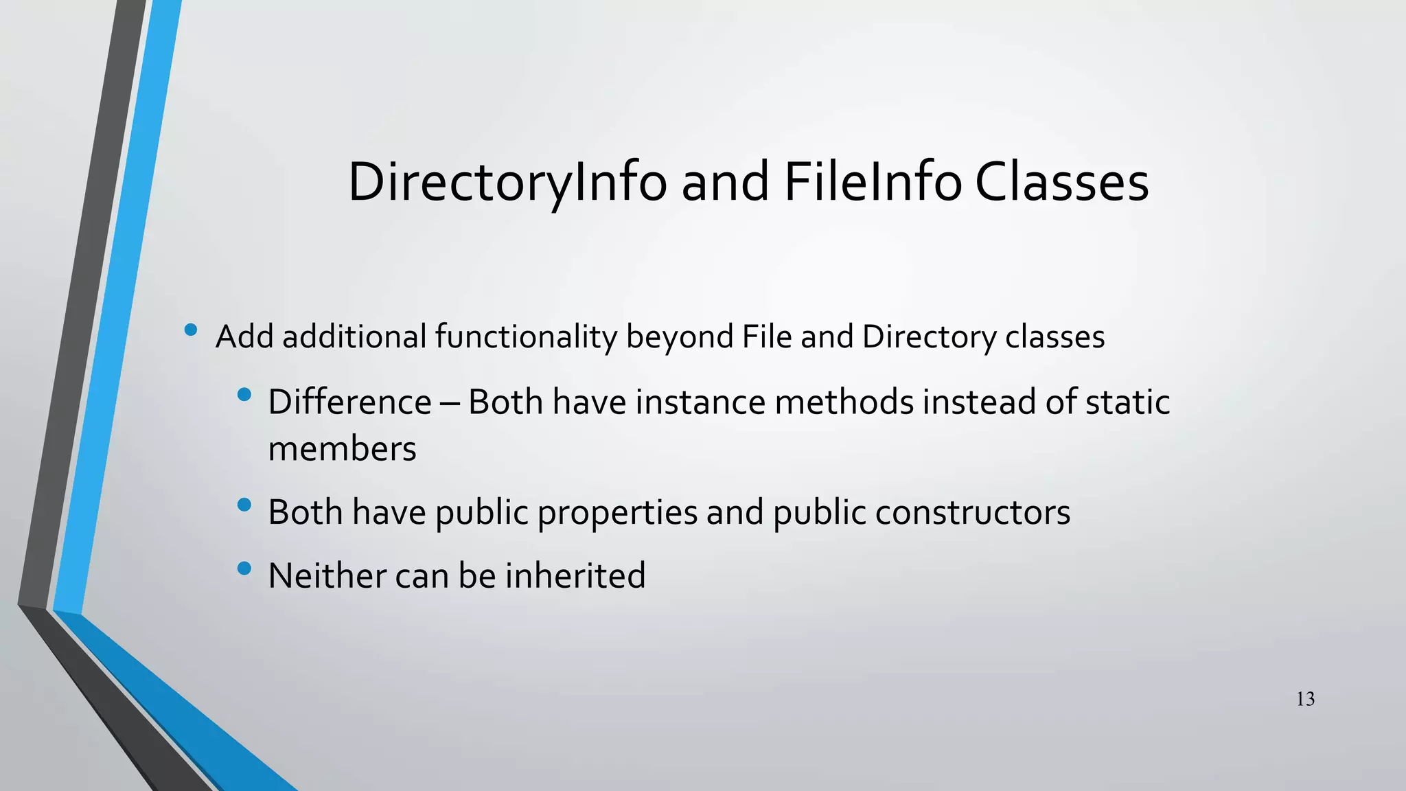 C# File IO Operations | PPTX