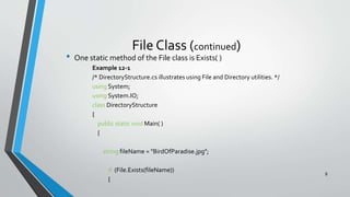 C# File IO Operations | PPTX