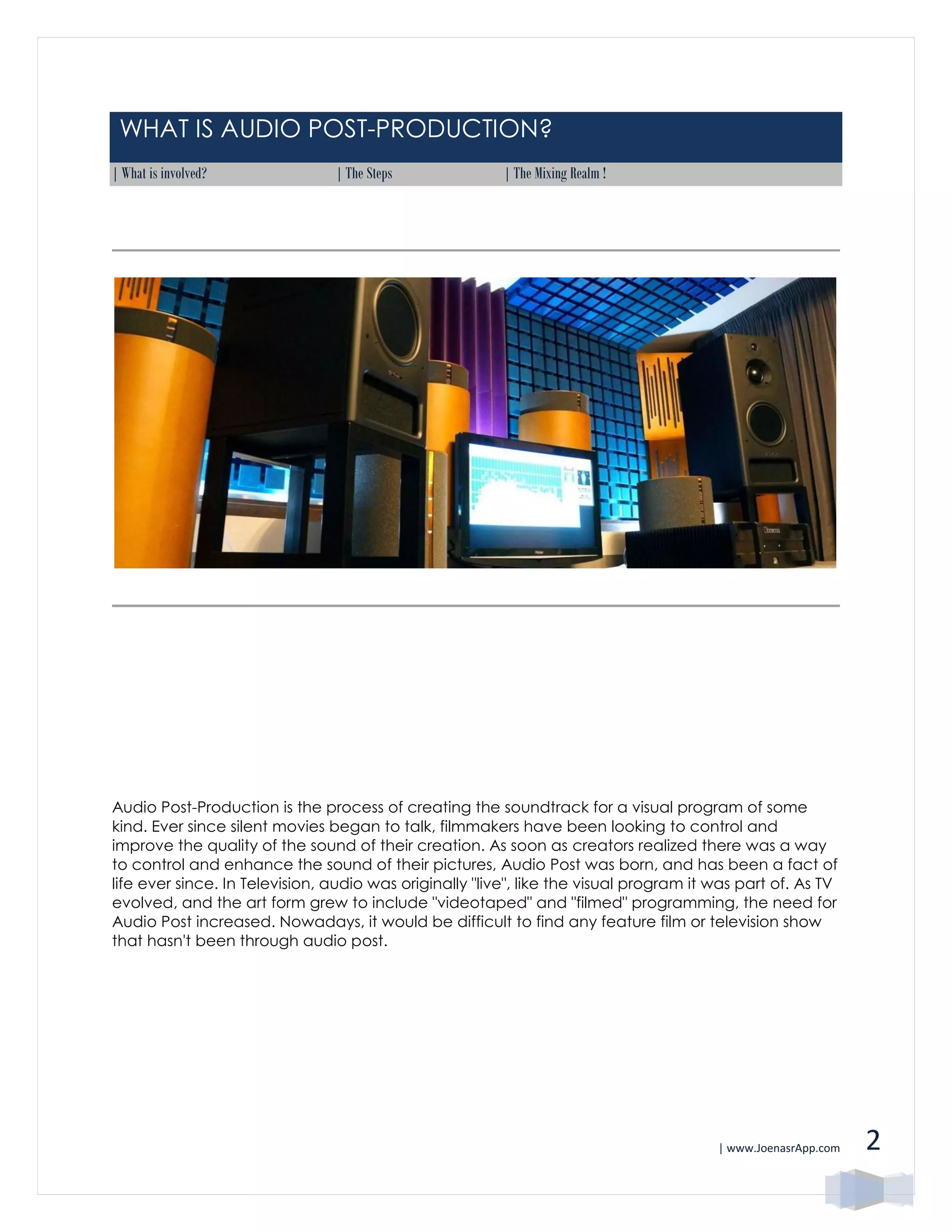 Audio Post Production | PDF | Digital Audio | Computer Software and ...