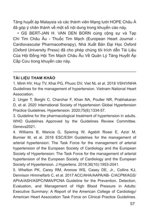 Khuyến cáo về Chẩn đoán và điều trị tăng huyết áp 202 Hội Tim mạch học Việt Nam | PDF