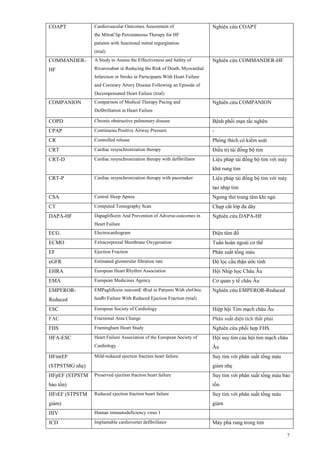 Khuyến cáo của Hội Tim mạch Quốc gia Việt Nam về Chẩn đoán và điều trị Suy tim cấp và suy tim ...