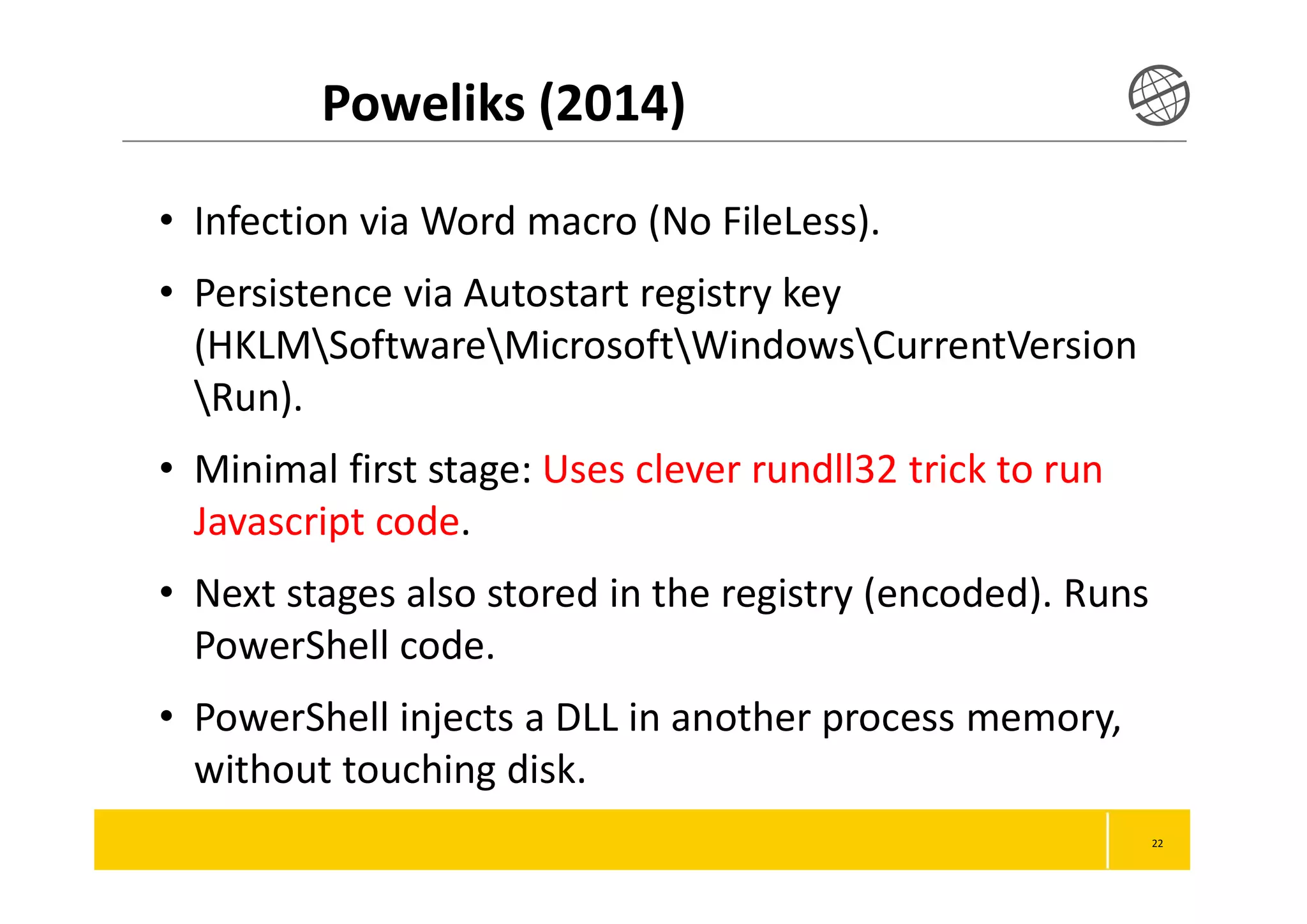 Fileless Malware Infections | PDF
