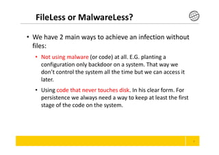 Fileless Malware Infections | PDF