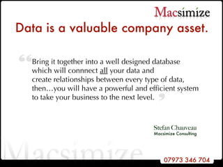 Databases versus Spreadsheets-do you know where your data is? | PPT