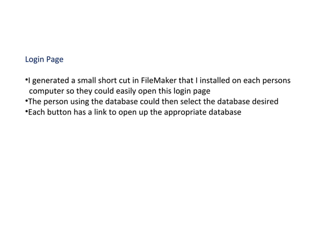 Filemaker Databases | PPT