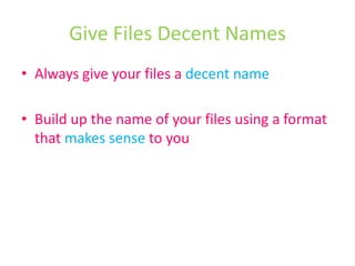 File Management | PPTX