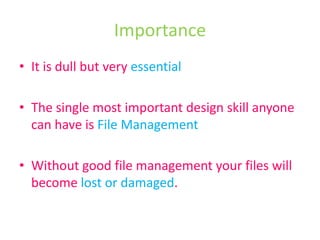 File Management | PPTX